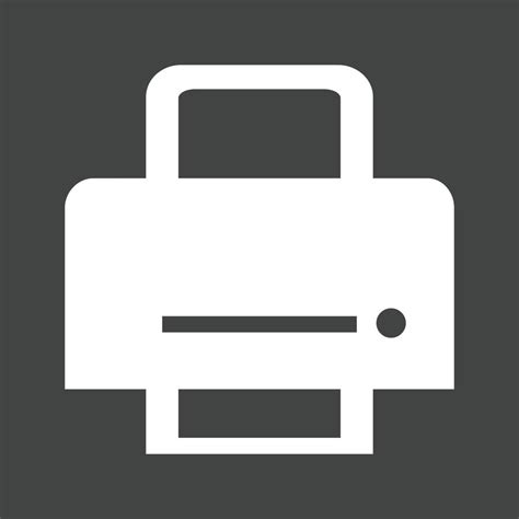 Printer Viii Glyph Inverted Icon Vector Art At Vecteezy