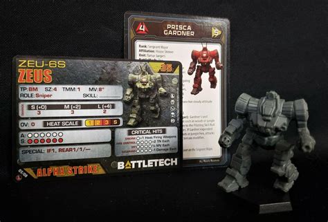 Battletech Zeus Assault Mech Pilot Cards Is Kickstarter Fire Lance