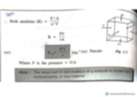 SOLUTION Bulk Modulus Studypool