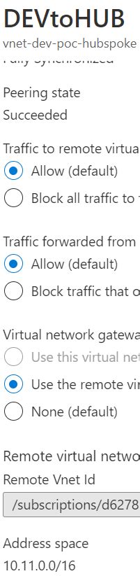 Azure Vm In Another Spoke Virtual Network Cannot Be Accessed Via Rdp