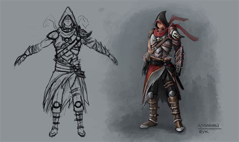 Assassin Concept Art Scifi Character Concept Art