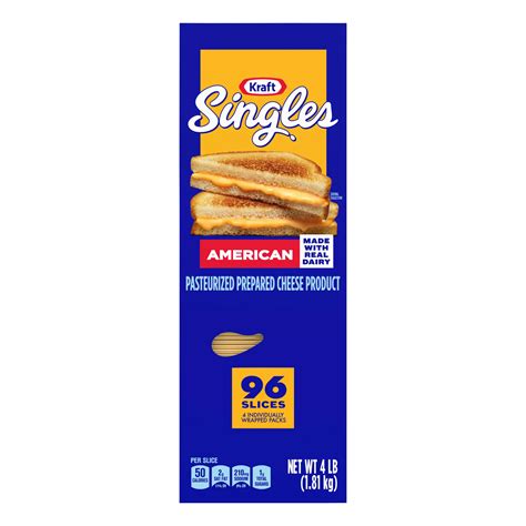 Kraft Singles Yellow American Cheese Slices 4 Lbs Bjs Wholesale Club