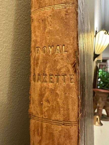Royal Gazette 1807 1809 Bartlett Auctions Inc