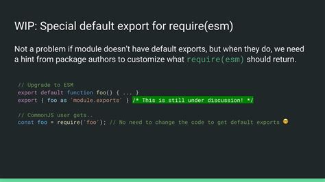 new and upcoming features in the node js module loaders ppt