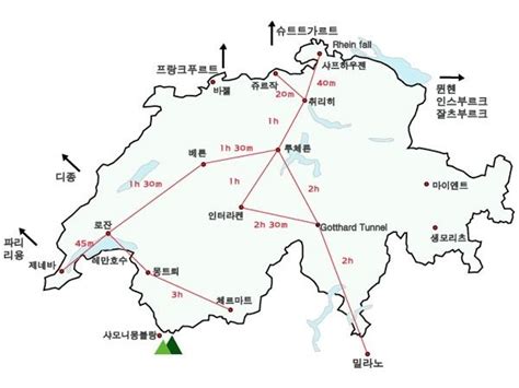 스위스지도 Swiss
