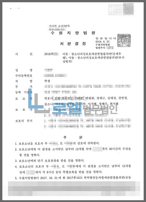 사건사례 아청법위반 유사성행위