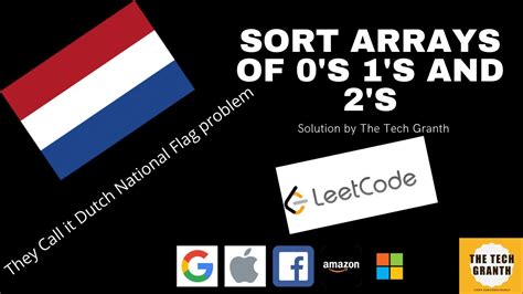 leetcode 75 sort array of 0 1 2 sort colors oracle vmware
