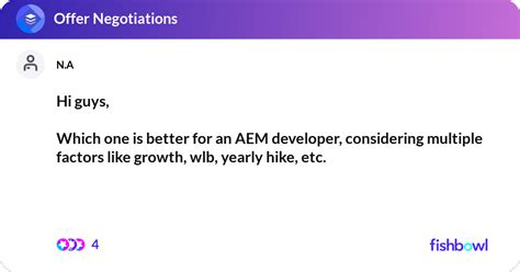 Hi Guys Which One Is Better For An AEM Developer Fishbowl