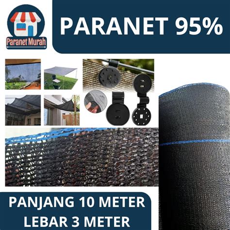 Jual GT69U ( IMPORT ) Jaring Paranet 95% Grade A ( Panjang 10 meter x Lebar 3 meter ) Jaring ...