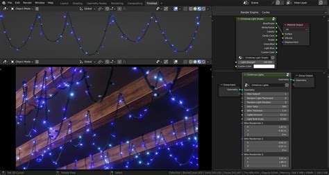 Customizable Christmas Lights Geometry Nodes Blender Market