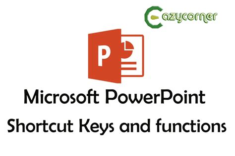 Microsoft Powerpoint Shortcut Keys And Functions Sharing My Knowledge