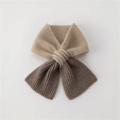 100 캐시미어 리본 머플러 베이지 브라운 감도 깊은 취향 셀렉트샵 29cm