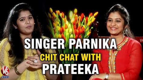 Singer Parnika Chit Chat With Prateeka V6 Prateeka Show Pakka