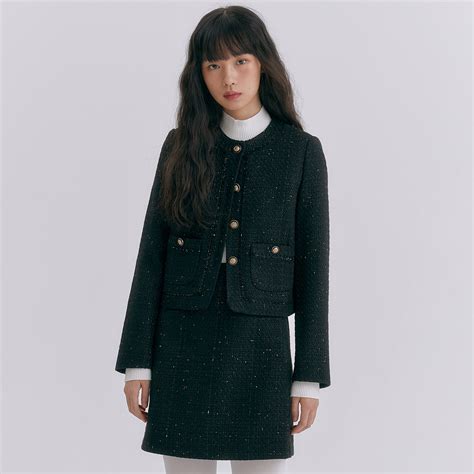 로엠 배색 트위드 자켓rmjke4vs51 이랜드몰