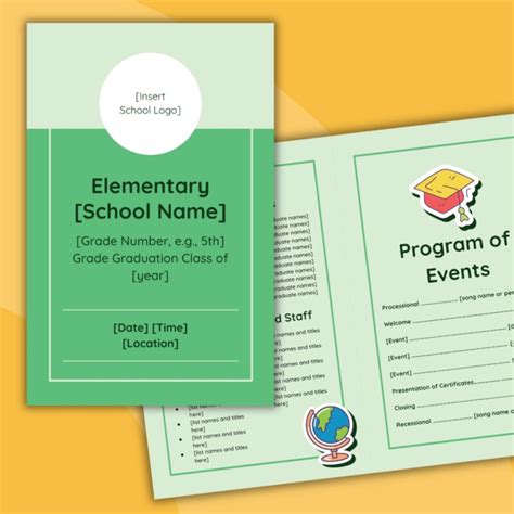 Elementary Graduation Program Template