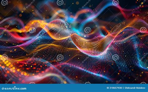 Dance Of Quantum Particles Stock Illustration Illustration Of Energy