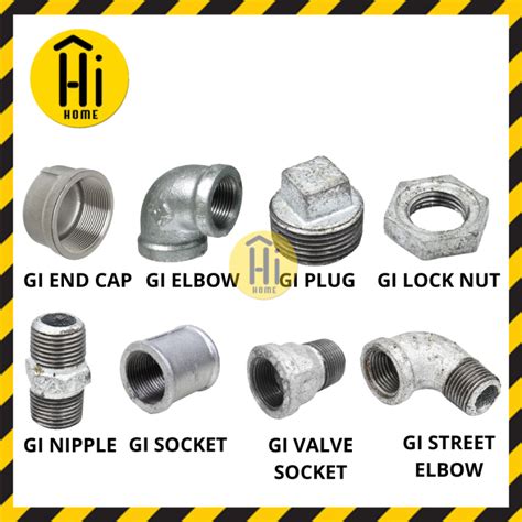 Galvanized Iron Gi Elbow End Cap Multi Type Pipe Fitting Connectors