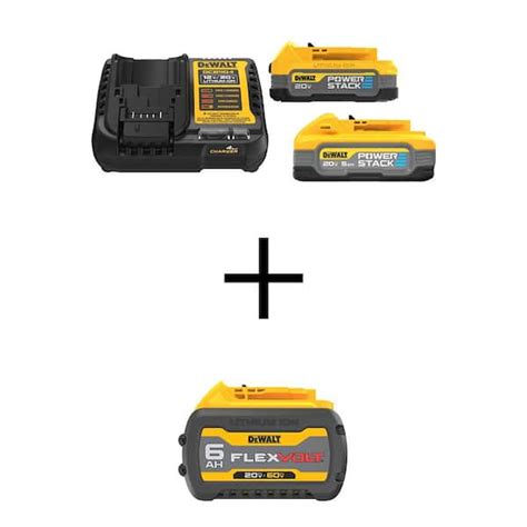 Dewalt Powerstack V Lithium Ion Ah And Ah Batteries Flexvolt V V Max Lithium Ion