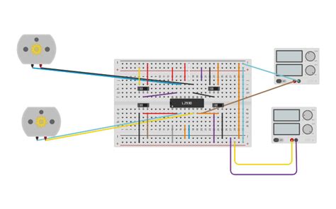 Circuit Design Ponte H Tinkercad