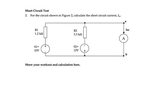 Solved Open Voltage And Short Circuit Current Open Circuit Chegg Com