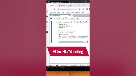 Ai Code Generator For Jupyterlab Setup And Demo Amazon Codewhisperer