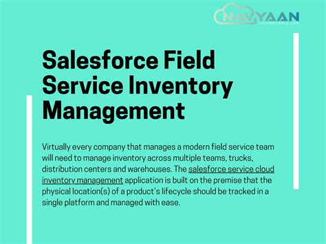 salesforce service cloud inventory management by navyaansalesforce issuu
