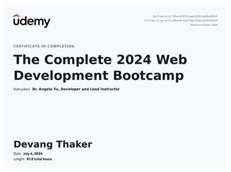 💫 Im Thrilled To Announce That Ive Earned My Full Stack Development Certification From Udemy