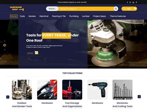 Retail Hardware Store Wordpress Theme