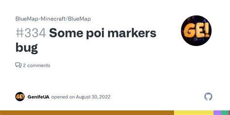 Some Poi Markers Bug Issue 334 BlueMap Minecraft BlueMap GitHub