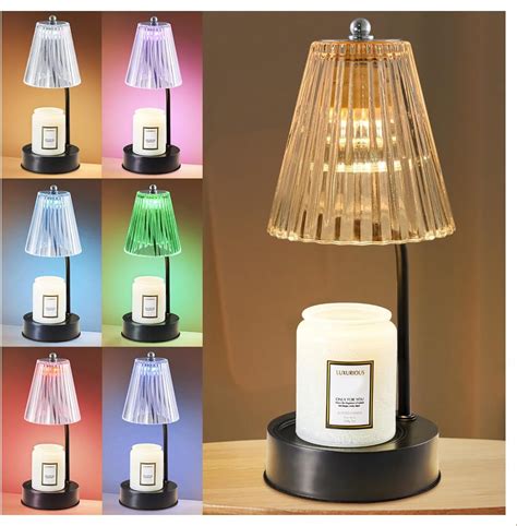 Candle Warmer Lamp With 7 Colors Moon Lamp Electric Candle