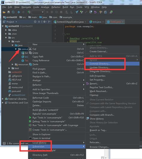 Idea提交新增或者修改到svnjava开源博客系统 Powered By Java1234