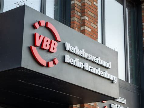 Vbb Logo Sign Of The Verkehrsverbund Berlin Brandenburg Editorial Photo