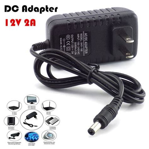 Dc Adapter 12v 2a อะแดปเตอร์ Cctv Adapter 12v 2a 2000 Mah สำหรับกล้อง