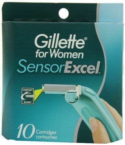 Gillette Sensor Excel For Women Razor Blade Cartridges 10 Pieces For