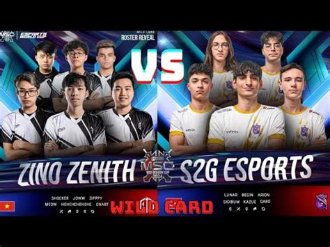FILIPINO ZINO ZENITH VS S2G ESPORTS MSC 2024 WILD CARD STAGE