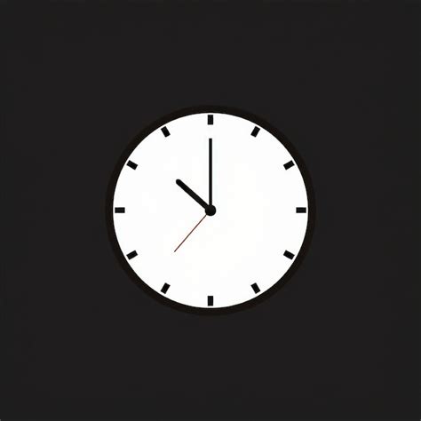 Minimal Clock Symbol Vector Premium Ai Generated Vector