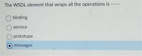 solved the wsdl element that wraps all the operations is