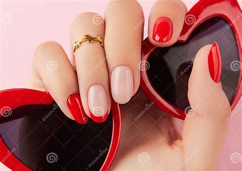 Womans Hand Holding Sunglasses Over White Background Beauty Fashion