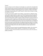 Labwork 4 AF201 Docx Labwork 4 Resistance Welding Occurs When Metal