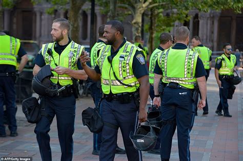 Straight Pride Parade Draws Marchers Protesters Daily Mail Online