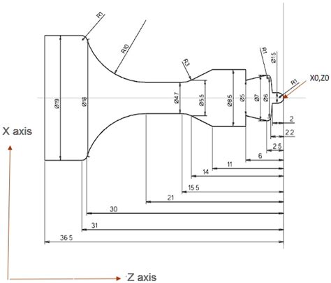 SOLVED Write A G Code Program To Machine The Part Shown In The Figure
