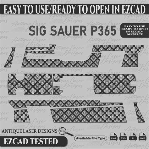 Sig Sauer P365 Svg Sig Sauer P365 Engraving Design Svg P365 Custom