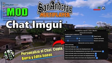 Mod Chat Imgui Nuevo Chat Samp 037 Youtube