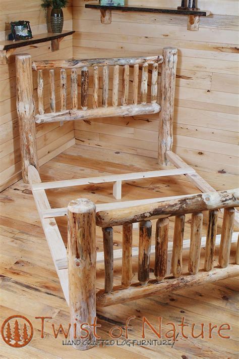 Small Spindle Log Bed Frame Kit Twist Of Nature