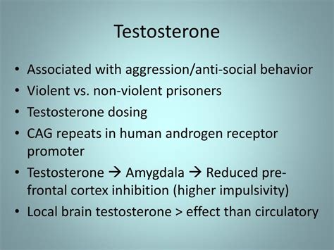 Ppt Testosterone Aggression And Impulsivity In Rats Powerpoint