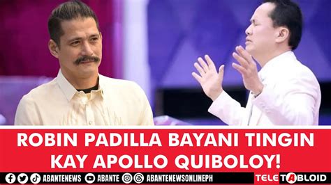 Robin Padilla Bayani Tingin Kay Apollo Quiboloy YouTube