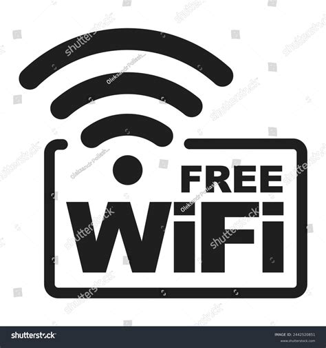 Wi Fi Signal Symbol Png Wireless Wifi Stock Vector Royalty Free 2442520851 Shutterstock