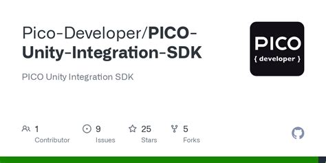 GitHub Pico Developer PICO Unity Integration SDK PICO Unity