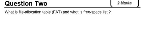 Solved Question One 2 Marks Using Access Methods Write