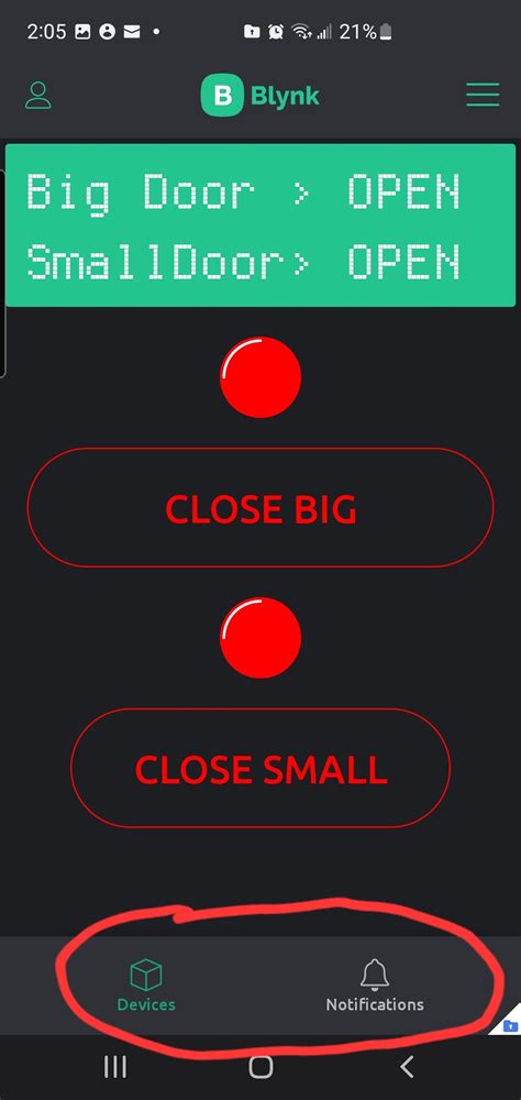 new buttons at bottom of screen blynk 2 0 blynk community